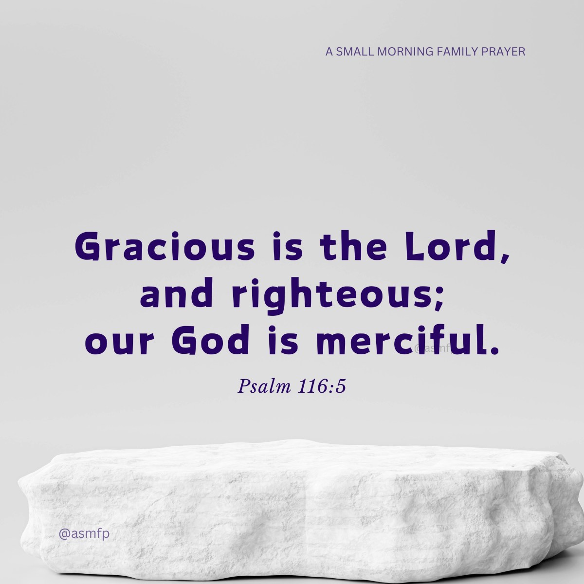 GRACIOUS & MERCIFUL IS OUR LORD WHOSE STEADFAST LOVE COMFORTS US – A ...