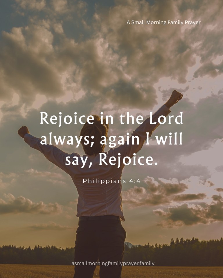REJOICE IN THE LORD. PRAY AND BEAR ONE ANOTHER’S BURDEN TO FULFIL ...